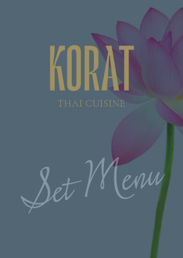 Menus – Korat Thai